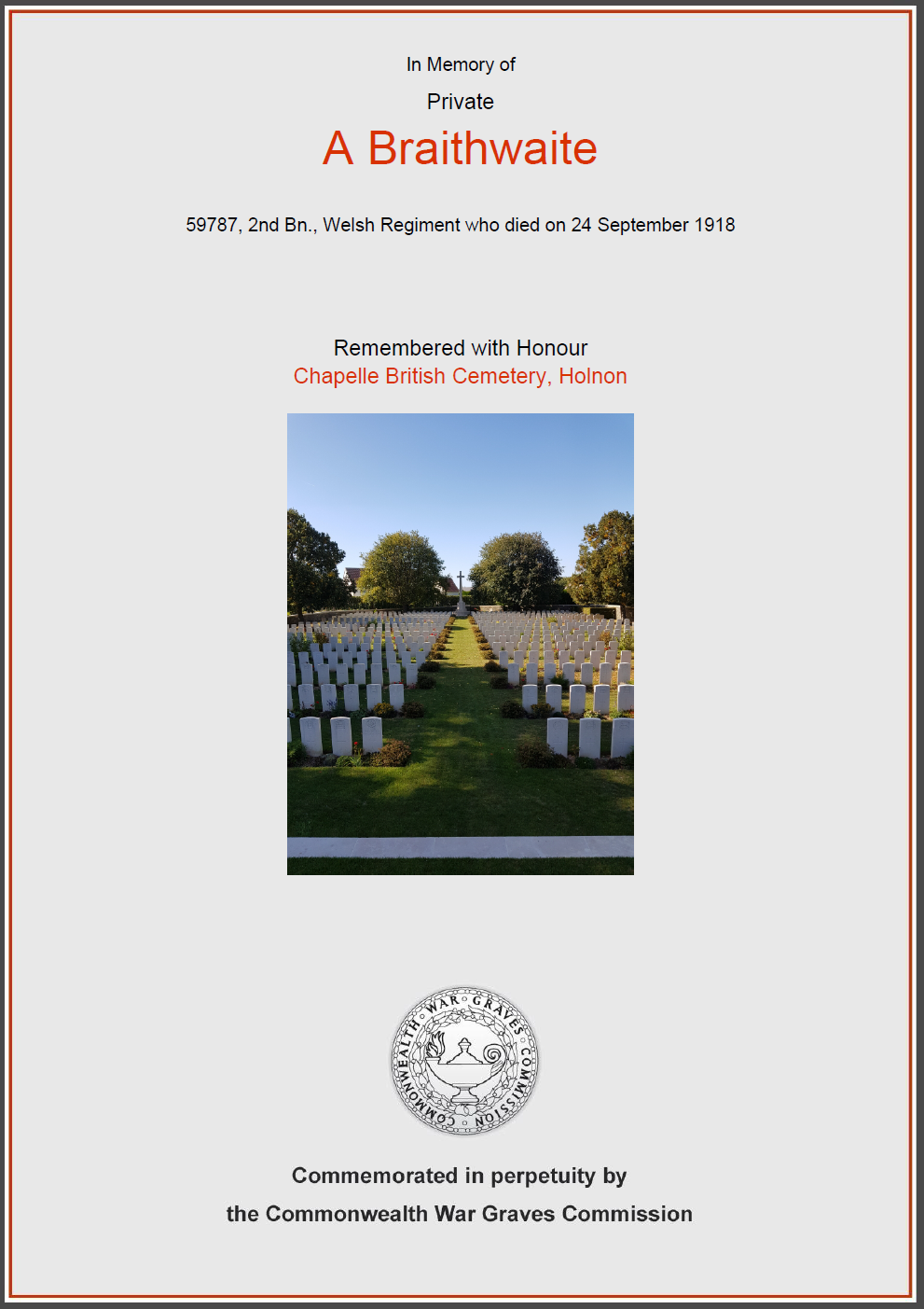 World War One | What Was Lost Is Found