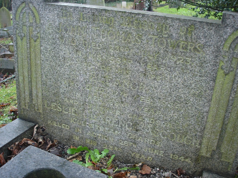 Headstone for John Thomas and Eleanor Towers | What Was Lost Is Found